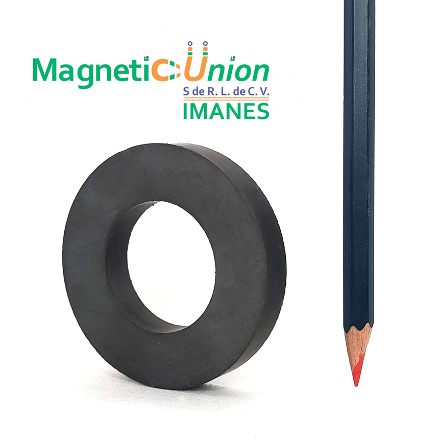 IMANES DE FERRITA Disco 60x32x10 mm - Magnetic-Union