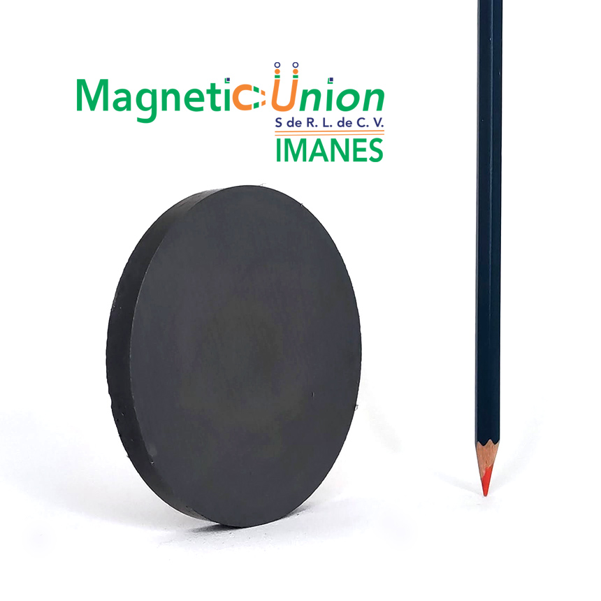 IMANES DE FERRITA Disco 85x10 mm - Magnetic-Union