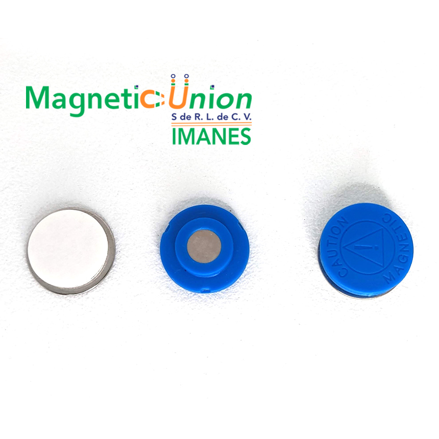 Imán para Gafete con 1 Punto (Pin) de Plástico - Magnetic-Union