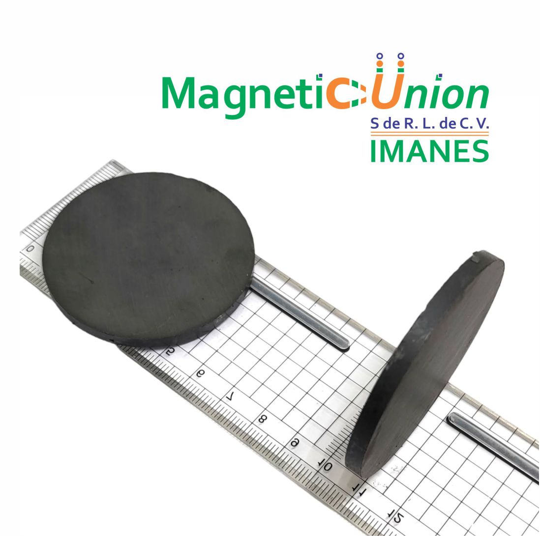 IMANES DE FERRITA DISCO 54x4 mm - Magnetic-Union